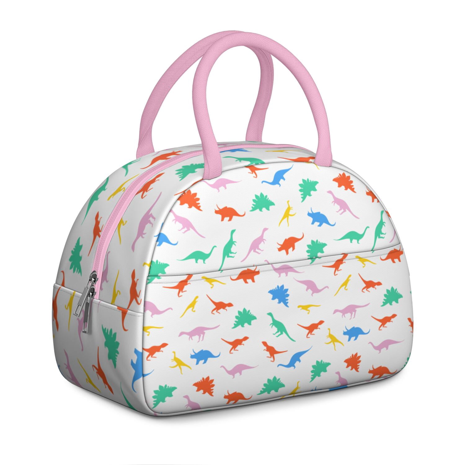 Cartoon World of Dinosaurs Lunch Bag – Cute and Playful Dino Pattern ...