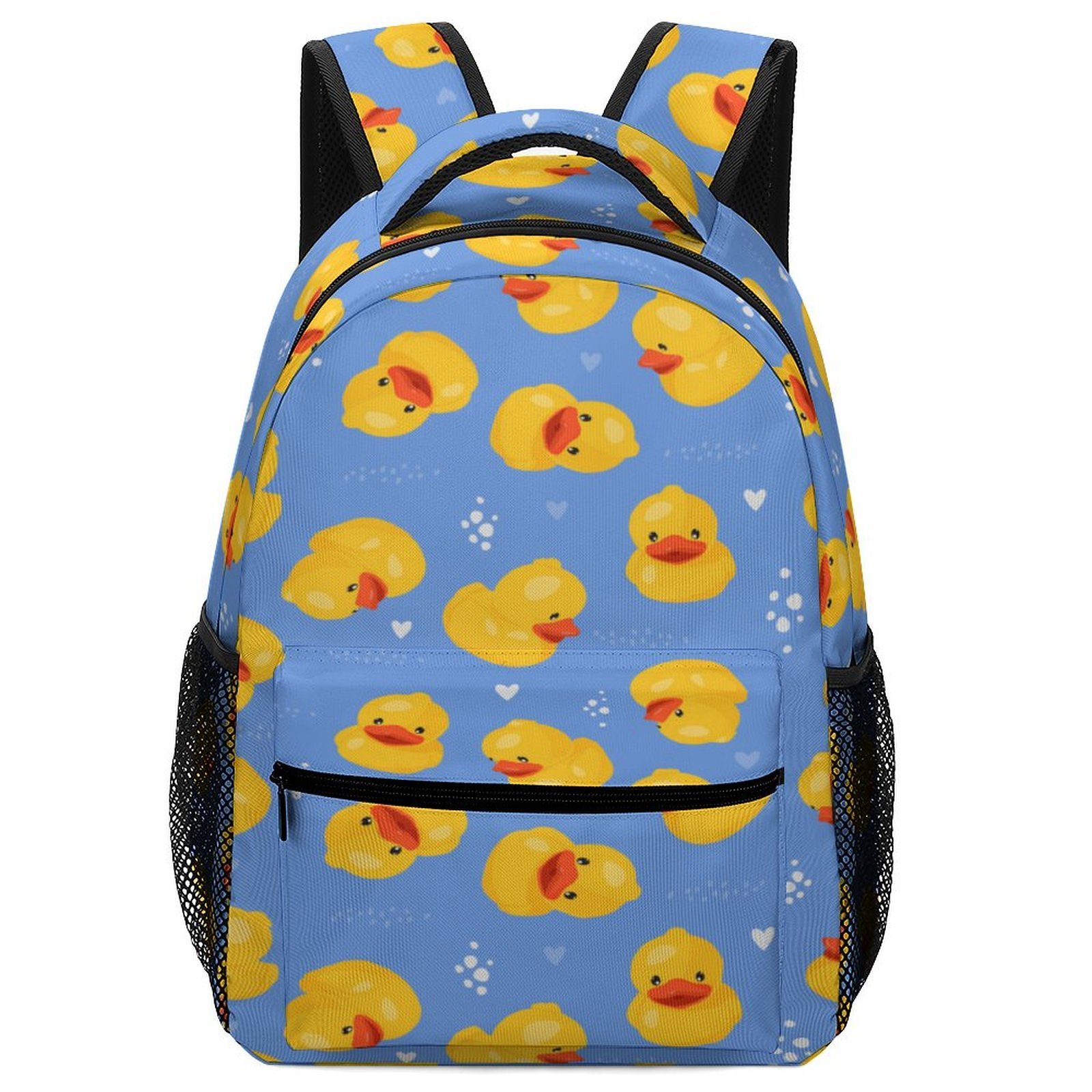 Cartoon Yellow Duck Pattern Backpack Back to Bag Sport Daypack Light ...