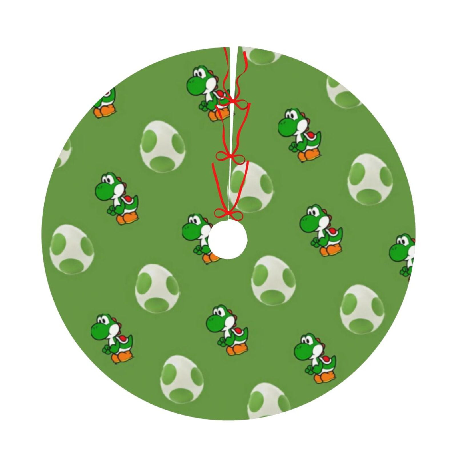 Cartoon Yoshi Christmas Tree Skirt 36 Inch,Soft and Funny Merry ...