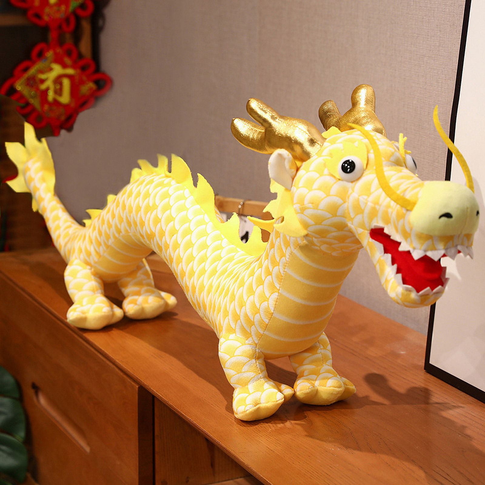 Cartoon Zodiac Dragon Year Mascot Chinese Dragon Plush Toys Soft ...