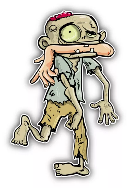 Cartoon Zombie Hand Sticker Phone Decal Water Bottle Stickers Car ...