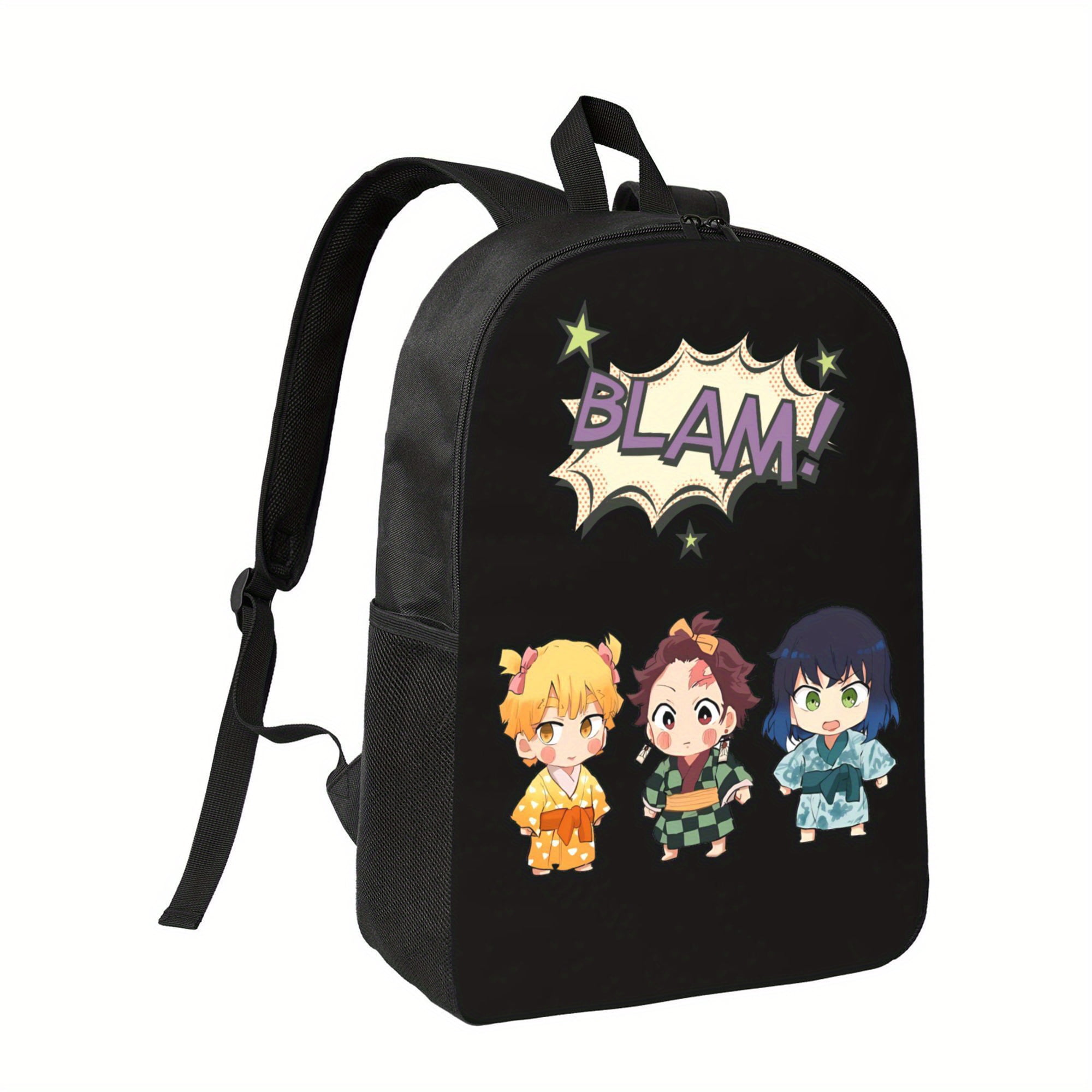 Cartoon anime Demon Slayer themed print aesthetic backpack - durable ...