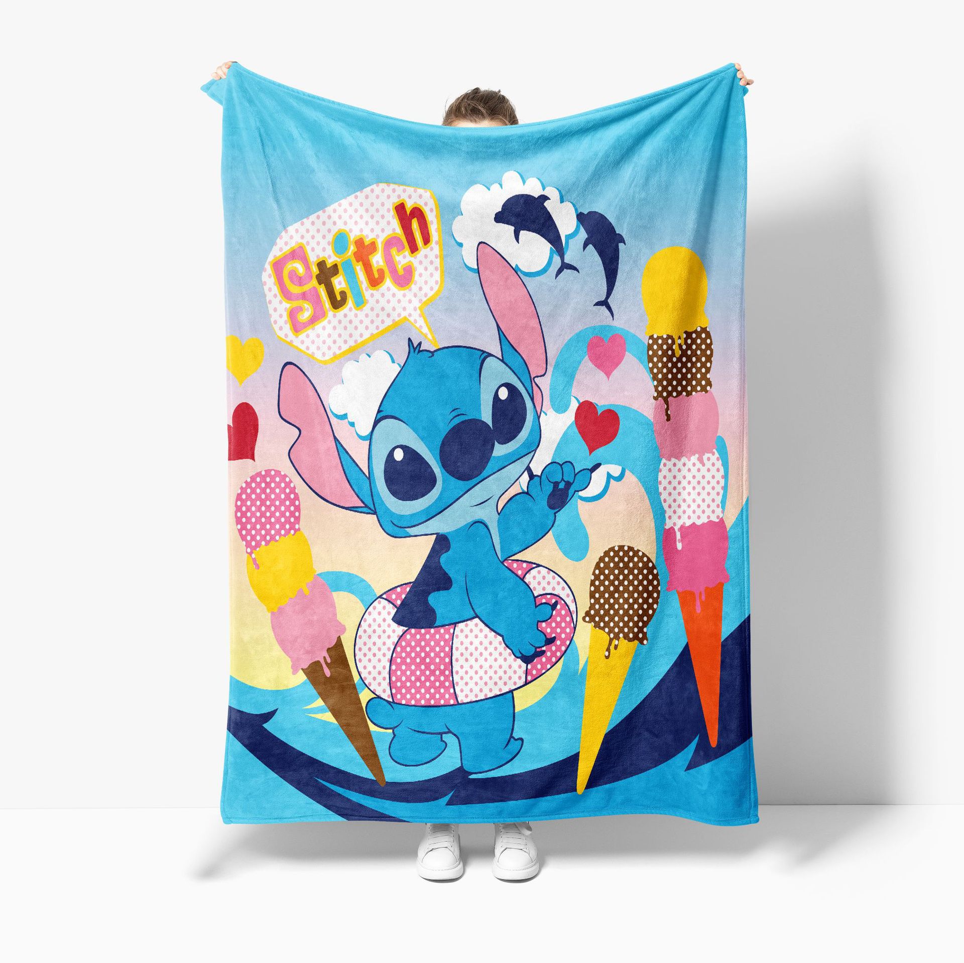 Cartoon anime Stitch blanket blanket nap blanket Stitch air conditioner ...