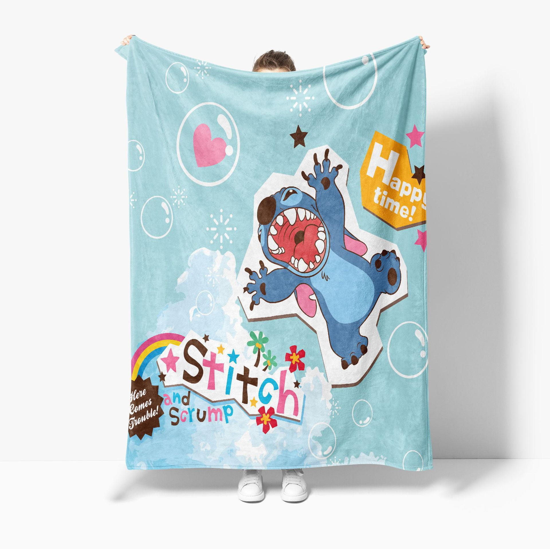 Cartoon anime Stitch blanket blanket nap blanket Stitch air conditioner ...
