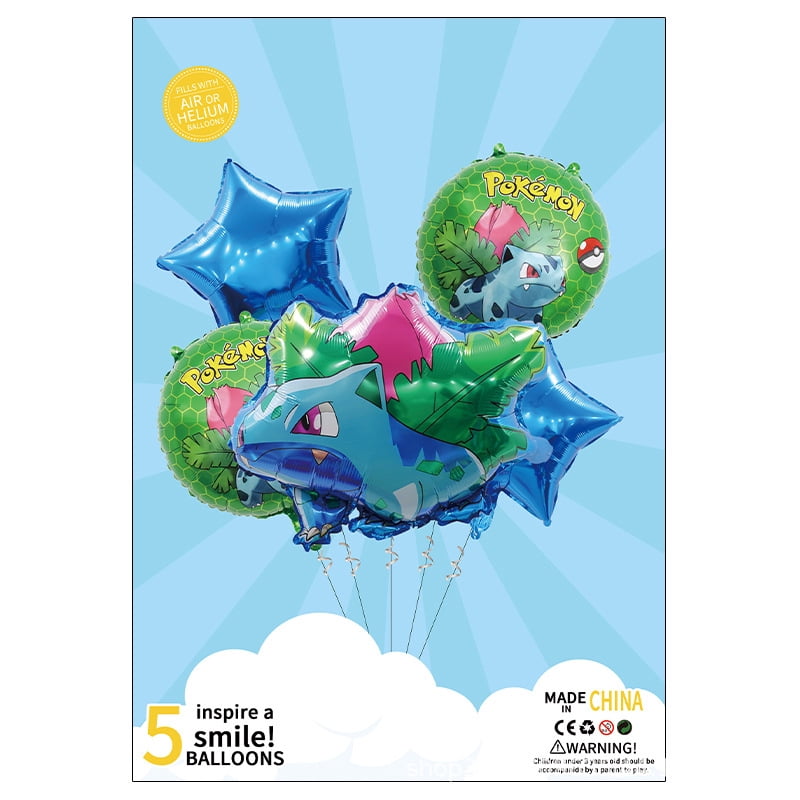 Cartoon balloon set - Pikachu and small fire dragon style aluminum film ...