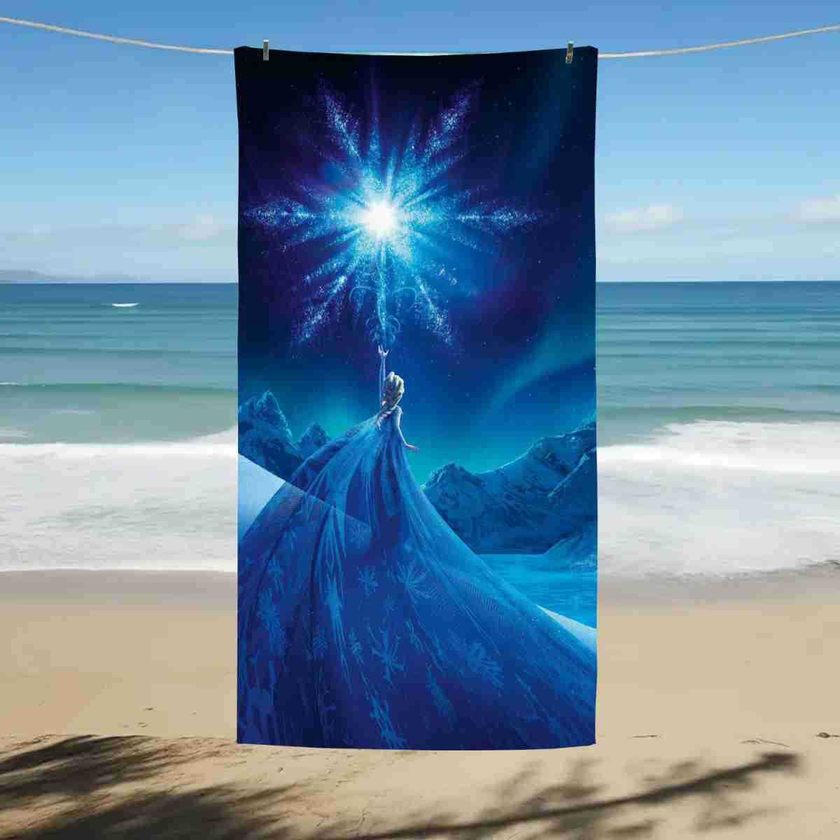 Cartoon beach towel crazy animal city animation princess print quick ...