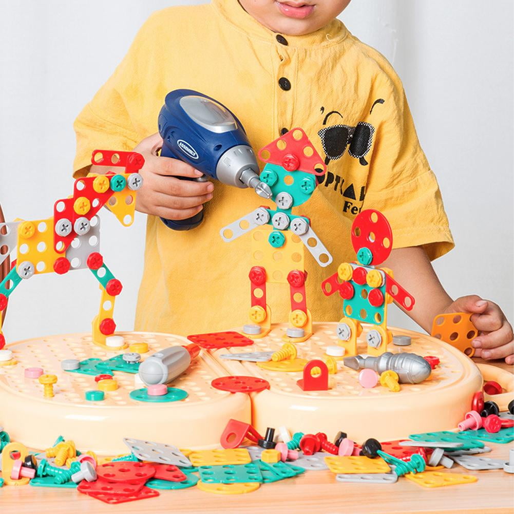 Cartoon bear screw tool box children's manual disassembly tool box nut ...