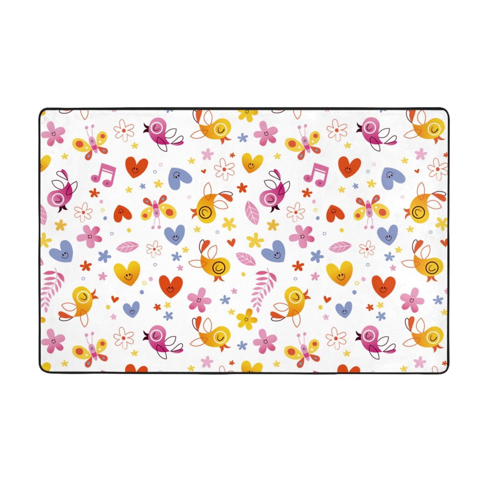 Cartoon birds & flowers Universal Door Mat Indoor Entrance, 60×39 Non ...