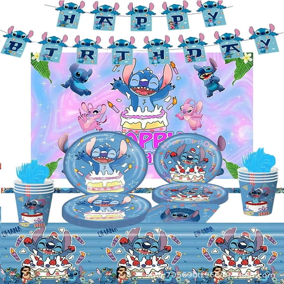 Cartoon birthday party supplies, blue angel birthday party decorations ...