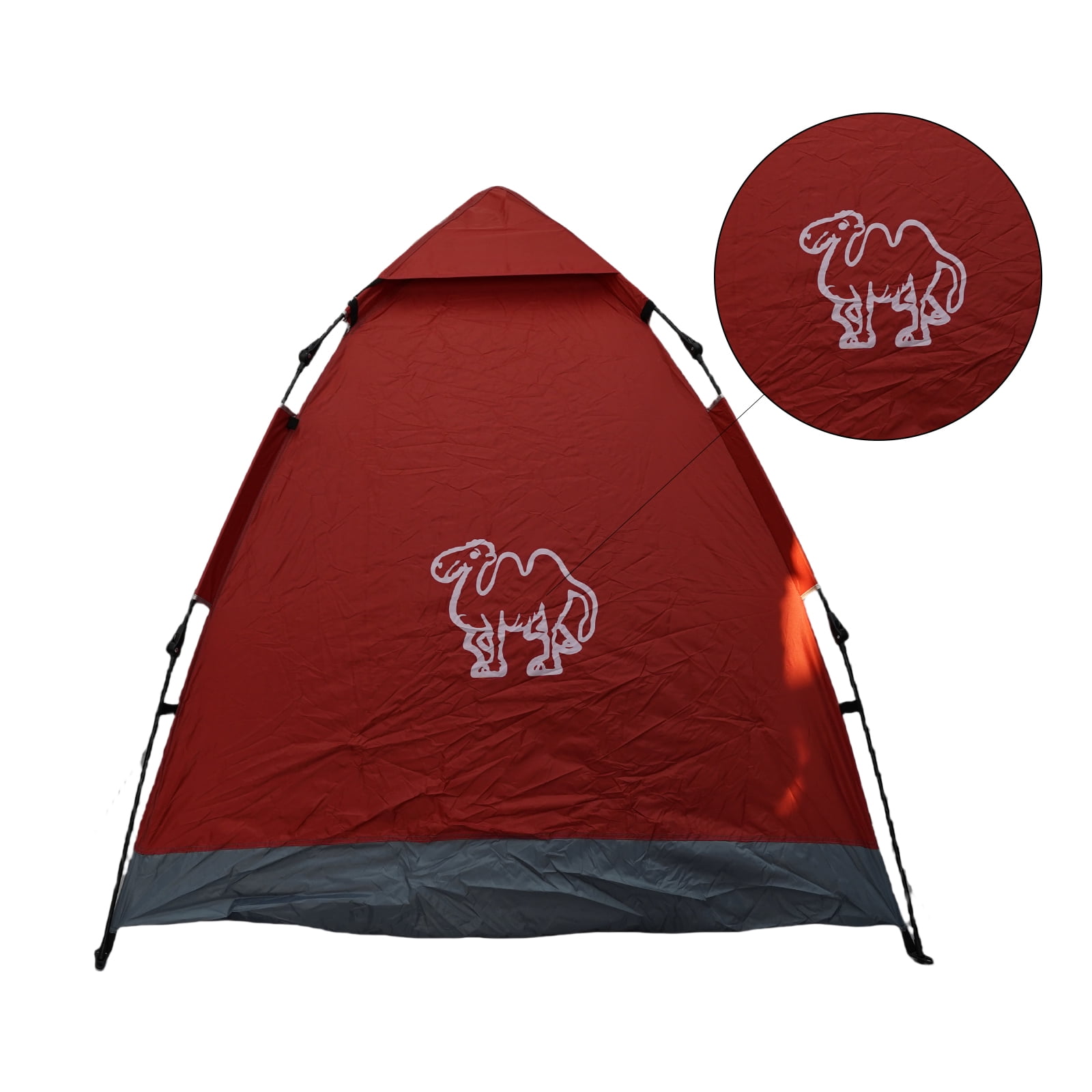 Cartoon camel 2-Person Camp Tent Red - Walmart.com