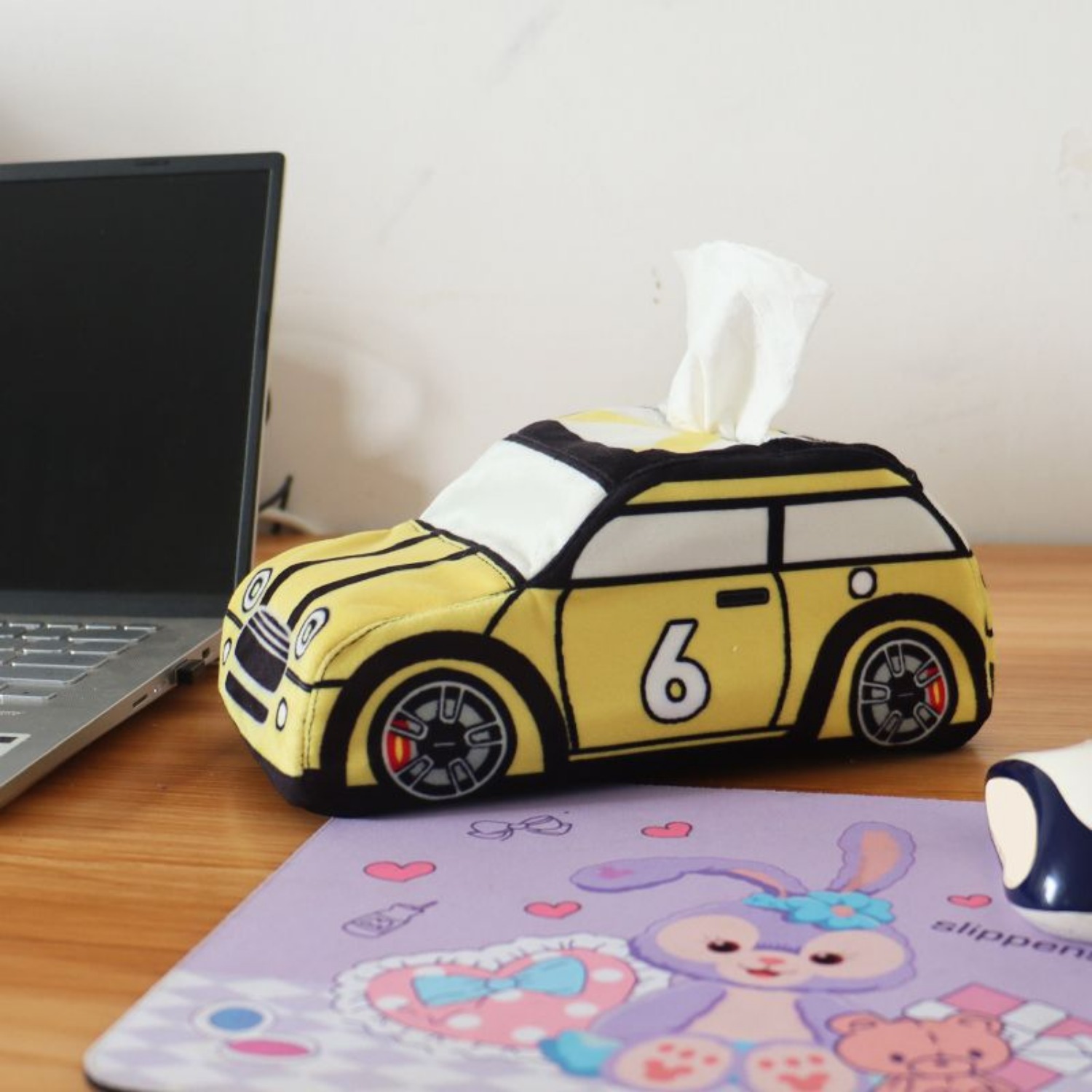 Cartoon car tissue box armrest box multifunctional paper box storage ...