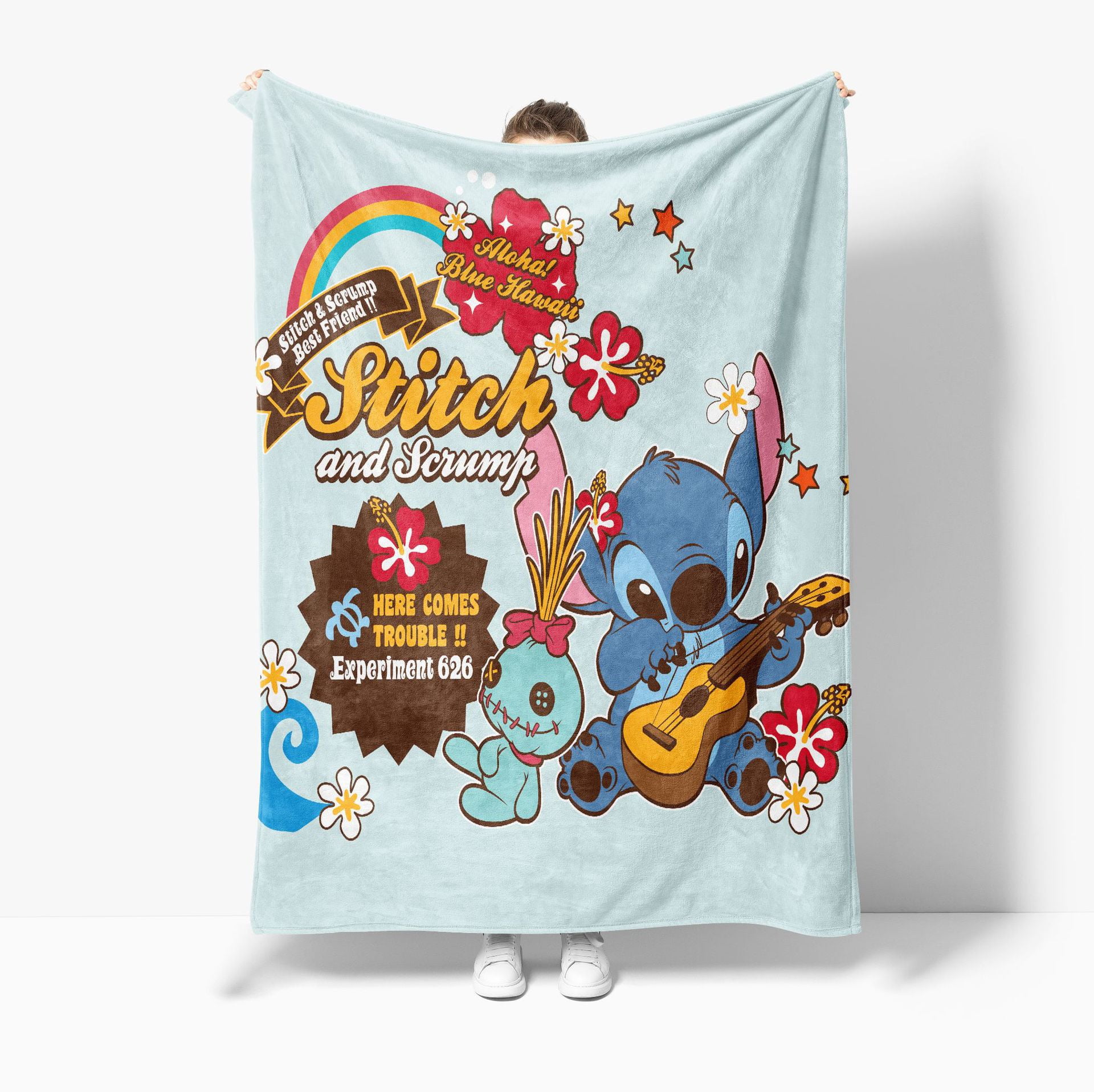 Cartoon cartoon stitch Blanket Nap blanket Stitch Boy air conditioning ...