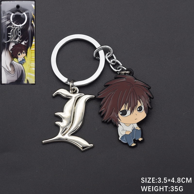 Cartoon character Death Ryuk keychain Death Note alloy key ring ...