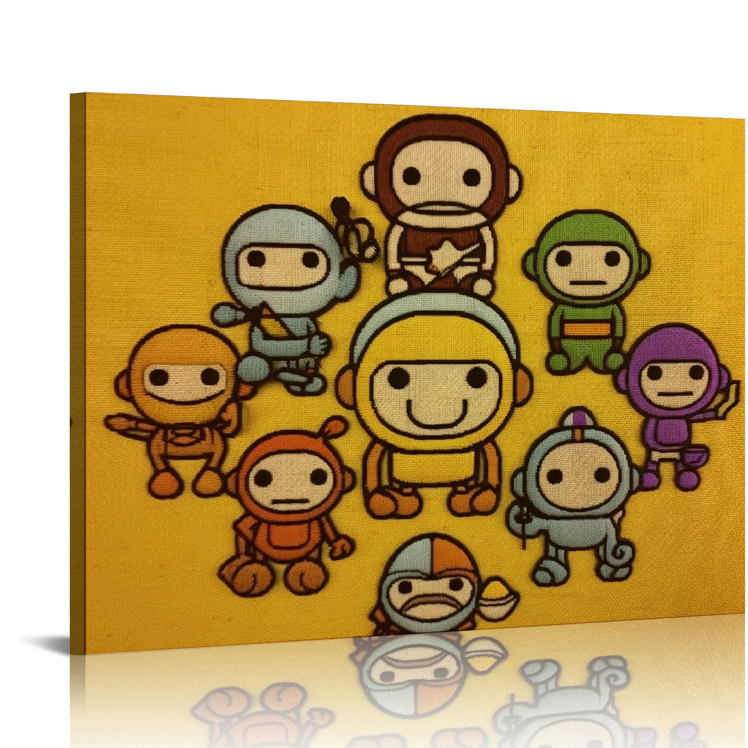 Cartoon characters Canvas Wall Decor For Bedroom Fashion Kitchen Wall ...