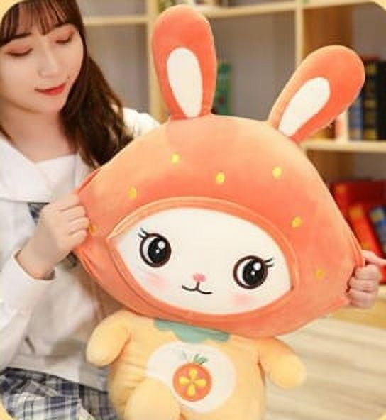 Cartoon creative sweetheart rabbit plush toy strawberry rabbit 30cm ...