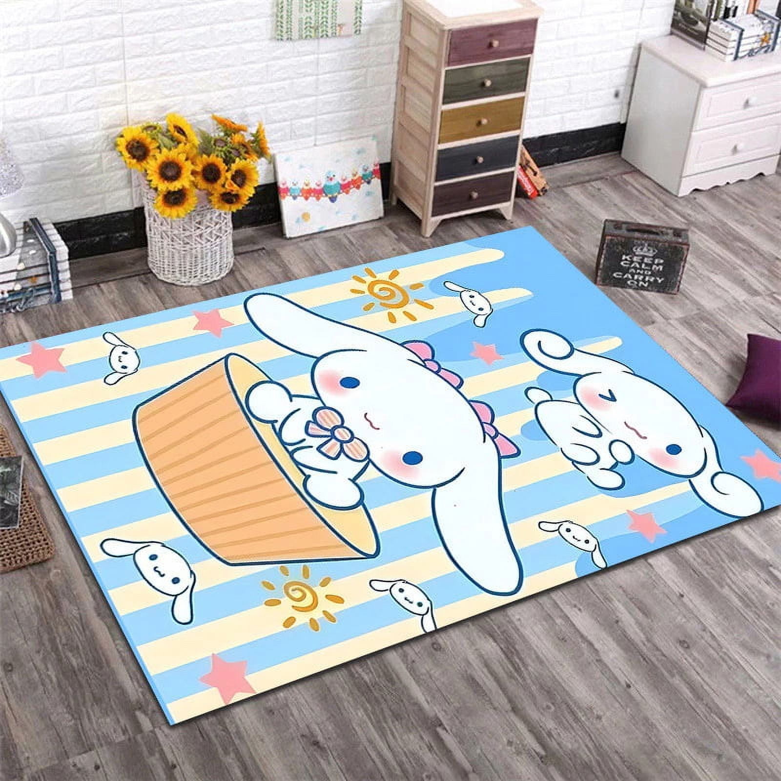Cartoon cute Cinnamoroll family living room carpet sofa coffee table ...