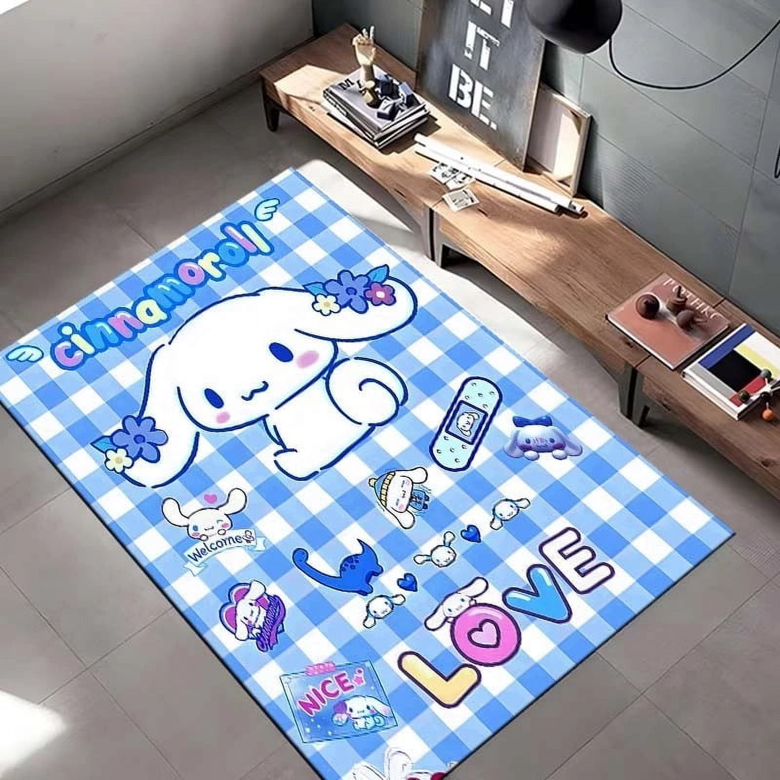 Cartoon cute Cinnamoroll family living room carpet sofa coffee table ...