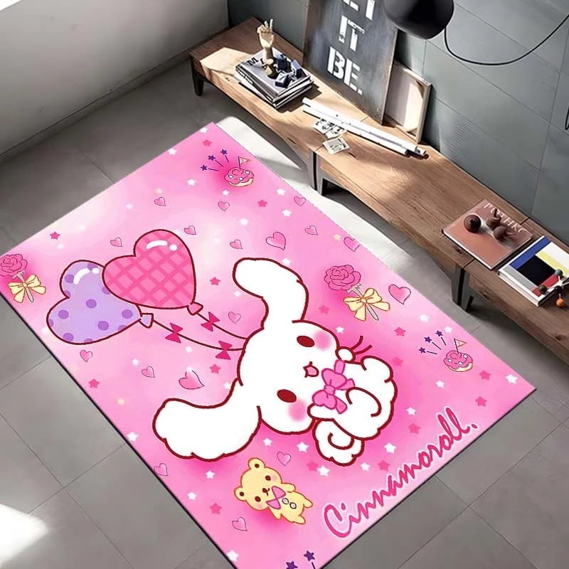 Cartoon cute Cinnamoroll family living room carpet sofa coffee table ...