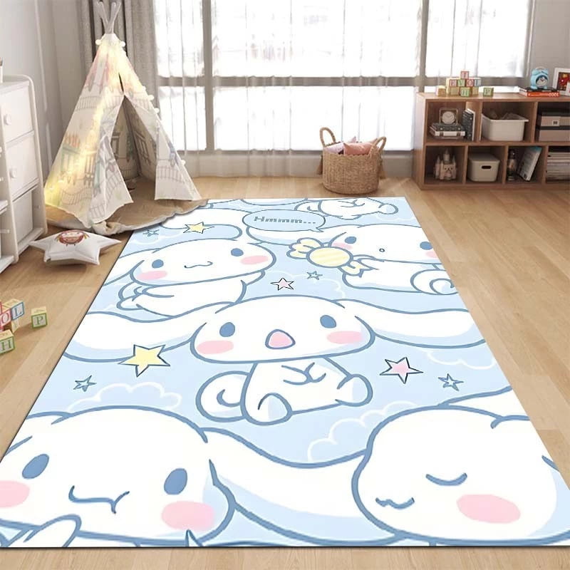 Cartoon cute Cinnamoroll family living room carpet sofa coffee table ...
