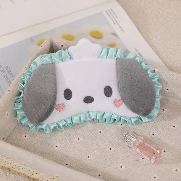 Cartoon cute Sanrio Melody plush eye mask for girls to block light ...
