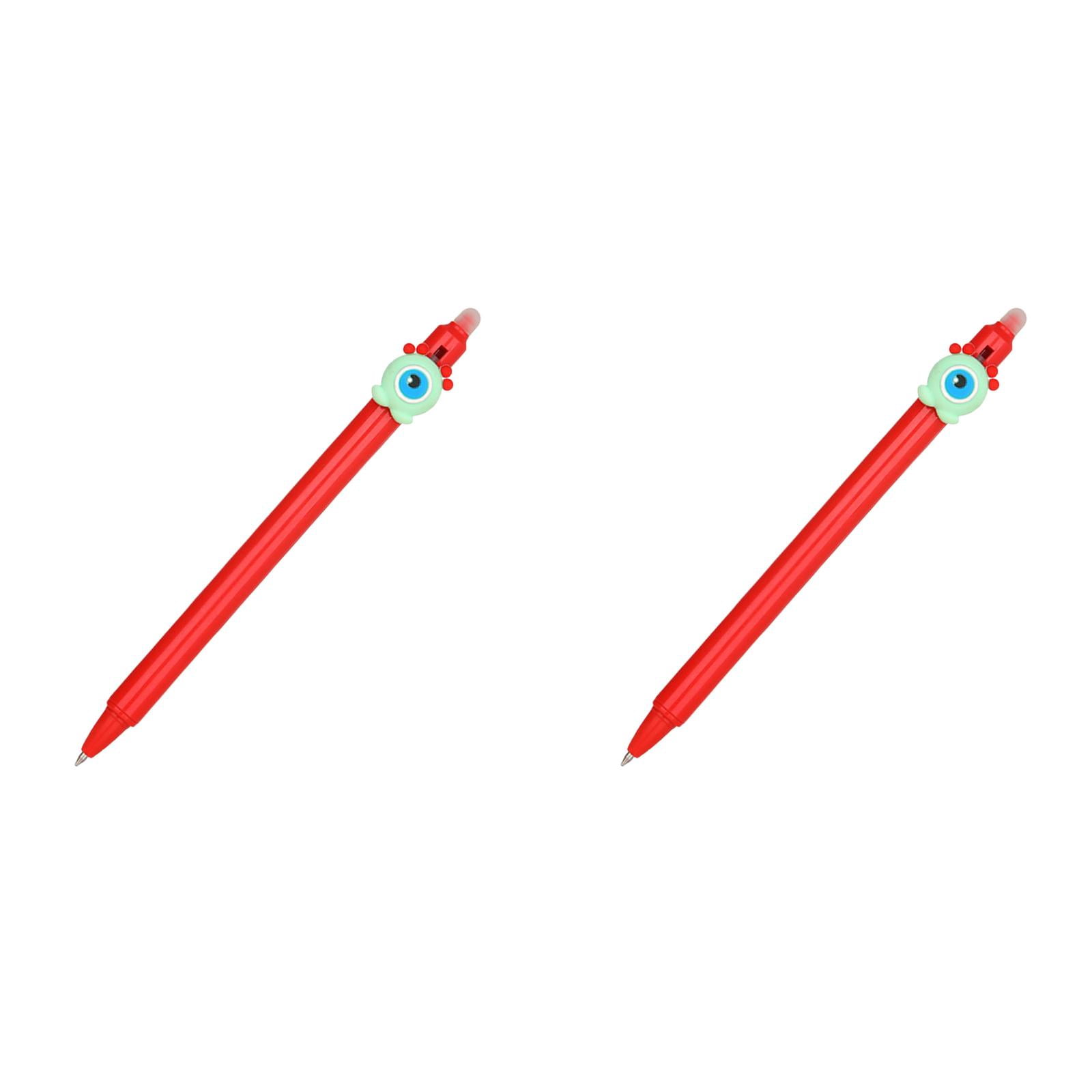 Cartoon erasable pen, red/ Erasable Gel Pens 6 Colors Retractable ...