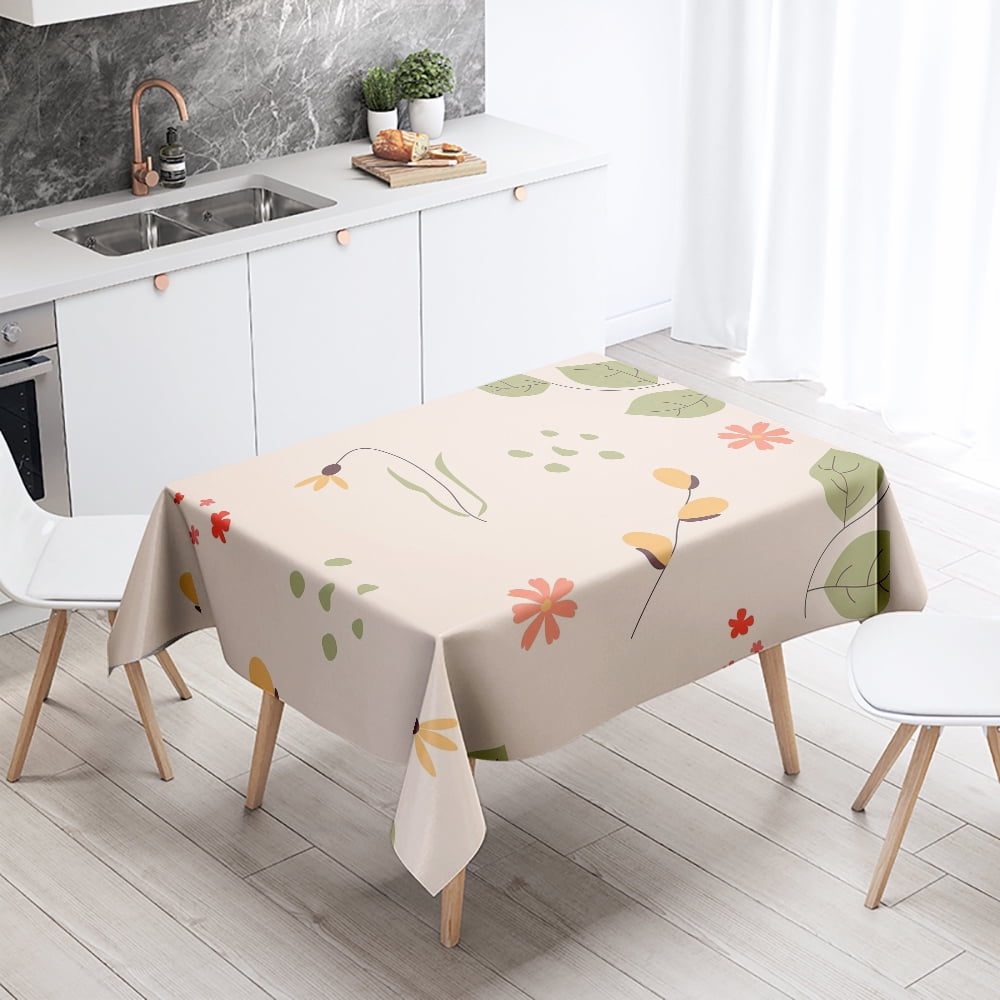 Cartoon floral tablecloth party restaurant banquet decoration anti ...