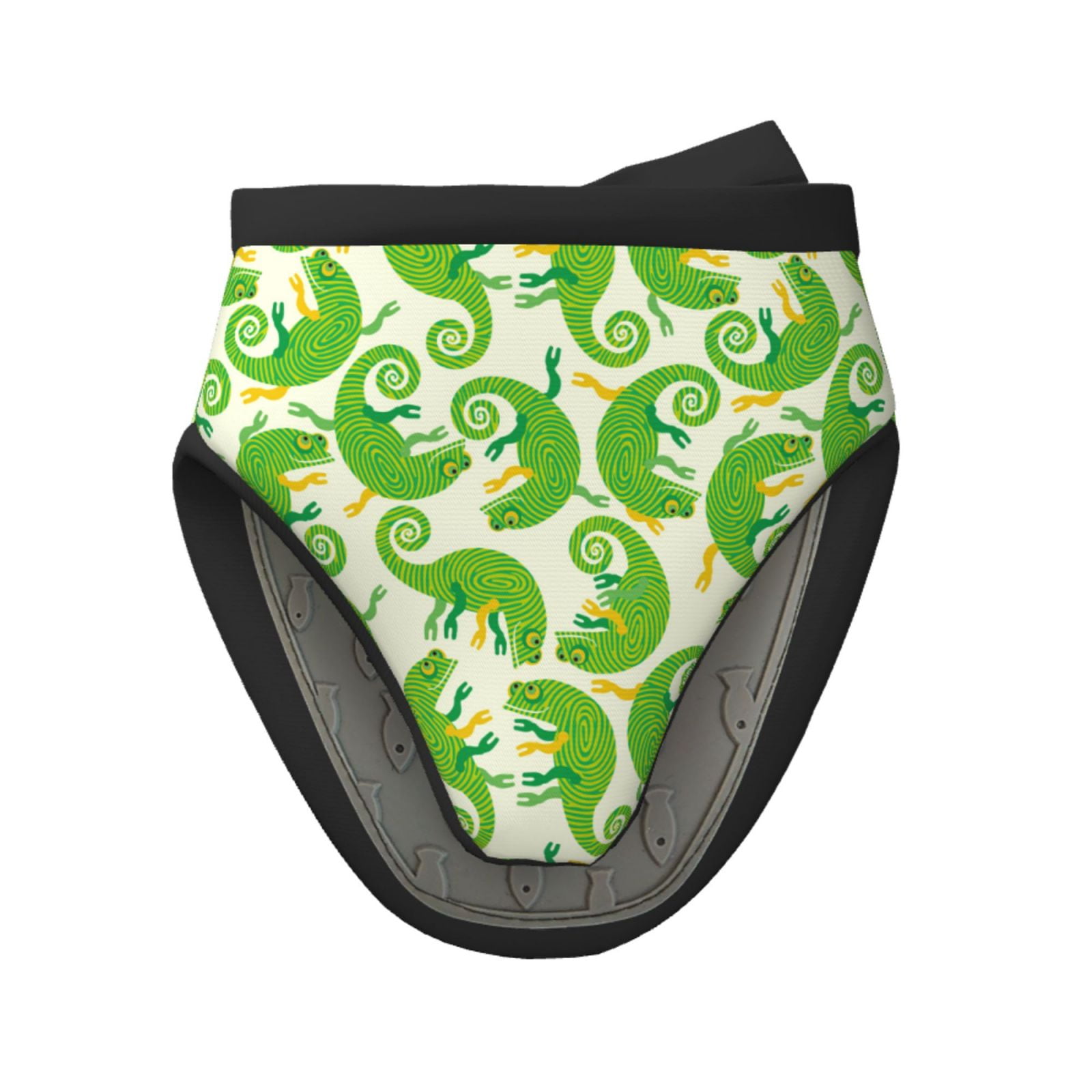 Cartoon funny cute chameleon Oven Mitts Heat Resistant, Soft Lining ...