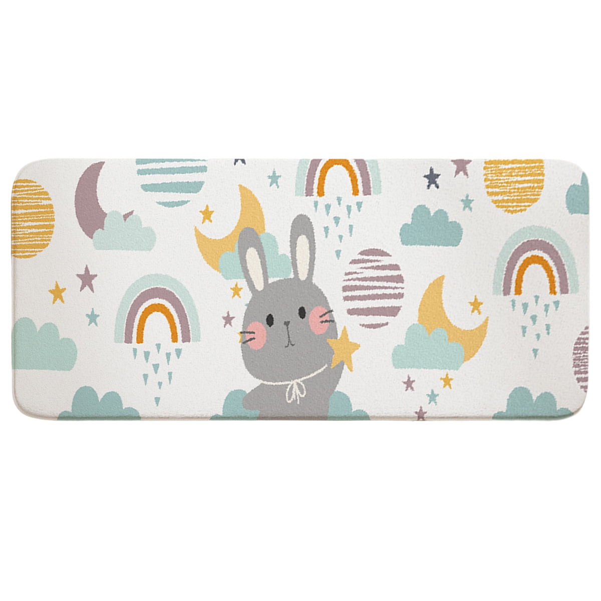 Cartoon household bathroom absorbent mat bedroom carpet children's room ...