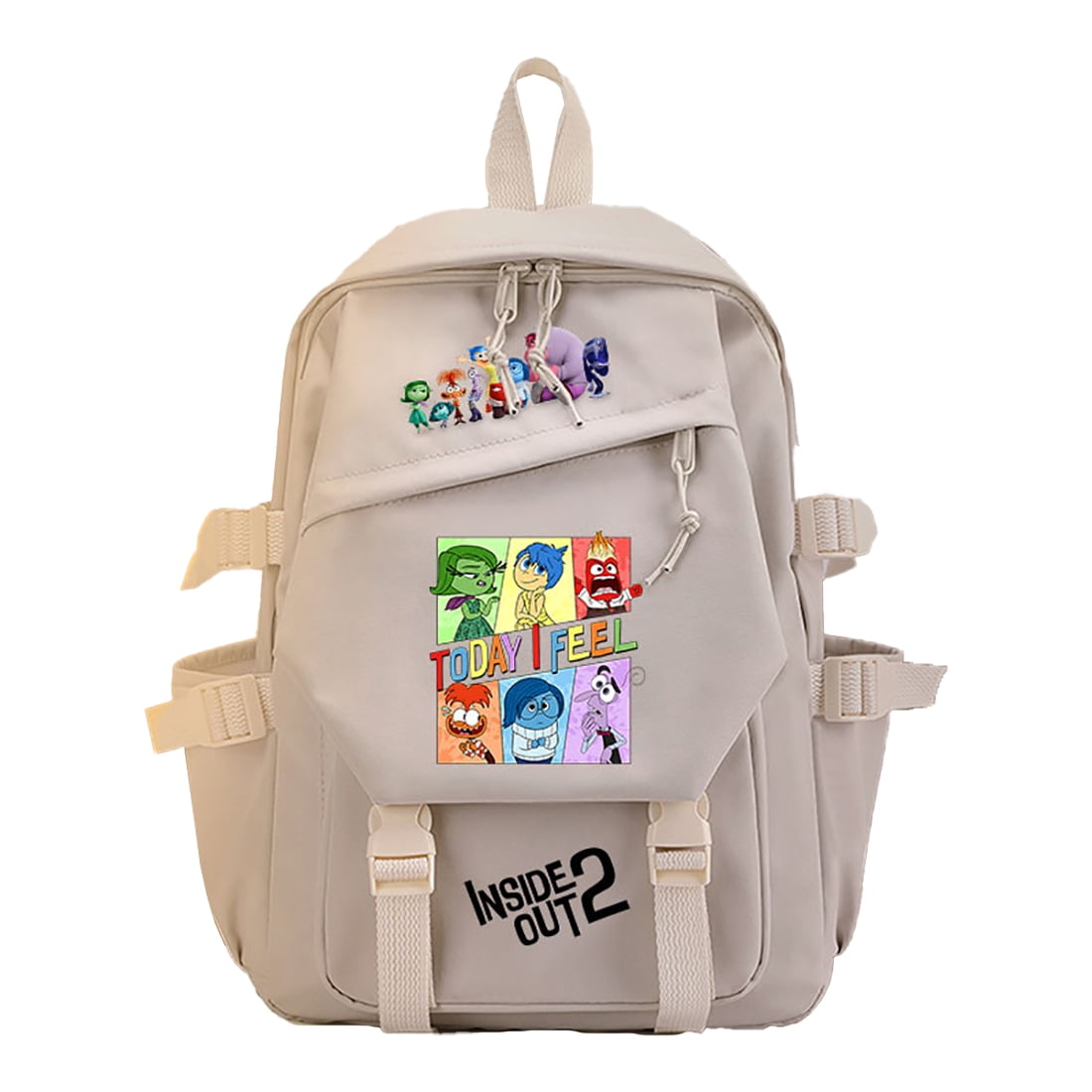 Cartoon inside out 2 Backpack Animated Movies Travel Backpack ...