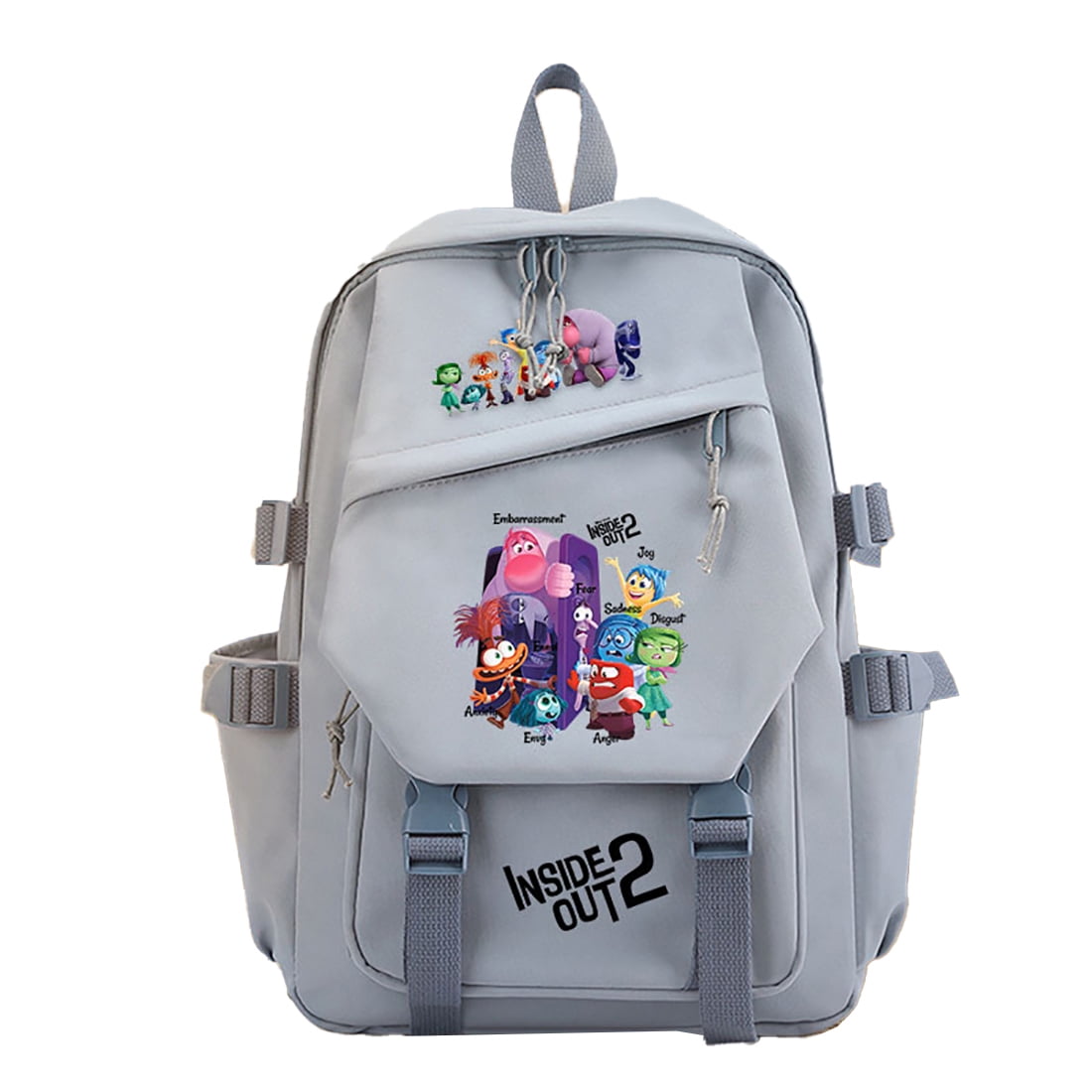 Cartoon inside out 2 Backpack Animated Movies Travel Backpack ...