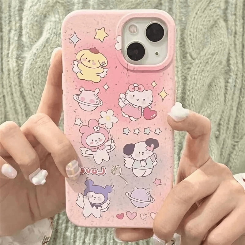 Cartoon kitten shell for Apple 16PROMAX mobile phone shell iPhone15 ...
