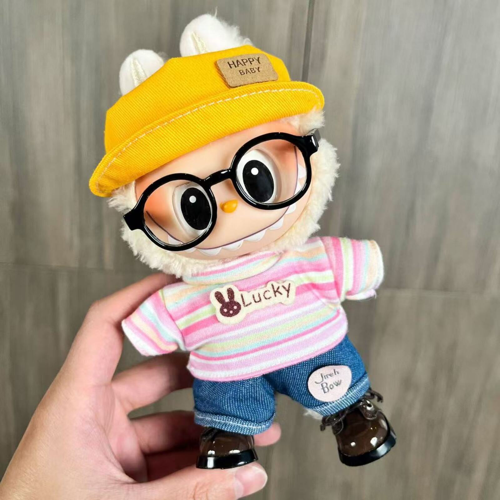 Cartoon la_bu-b-u New Series of Doll Costumes, 17cm New Plush Toy Costumes (Dolls Not Included ...