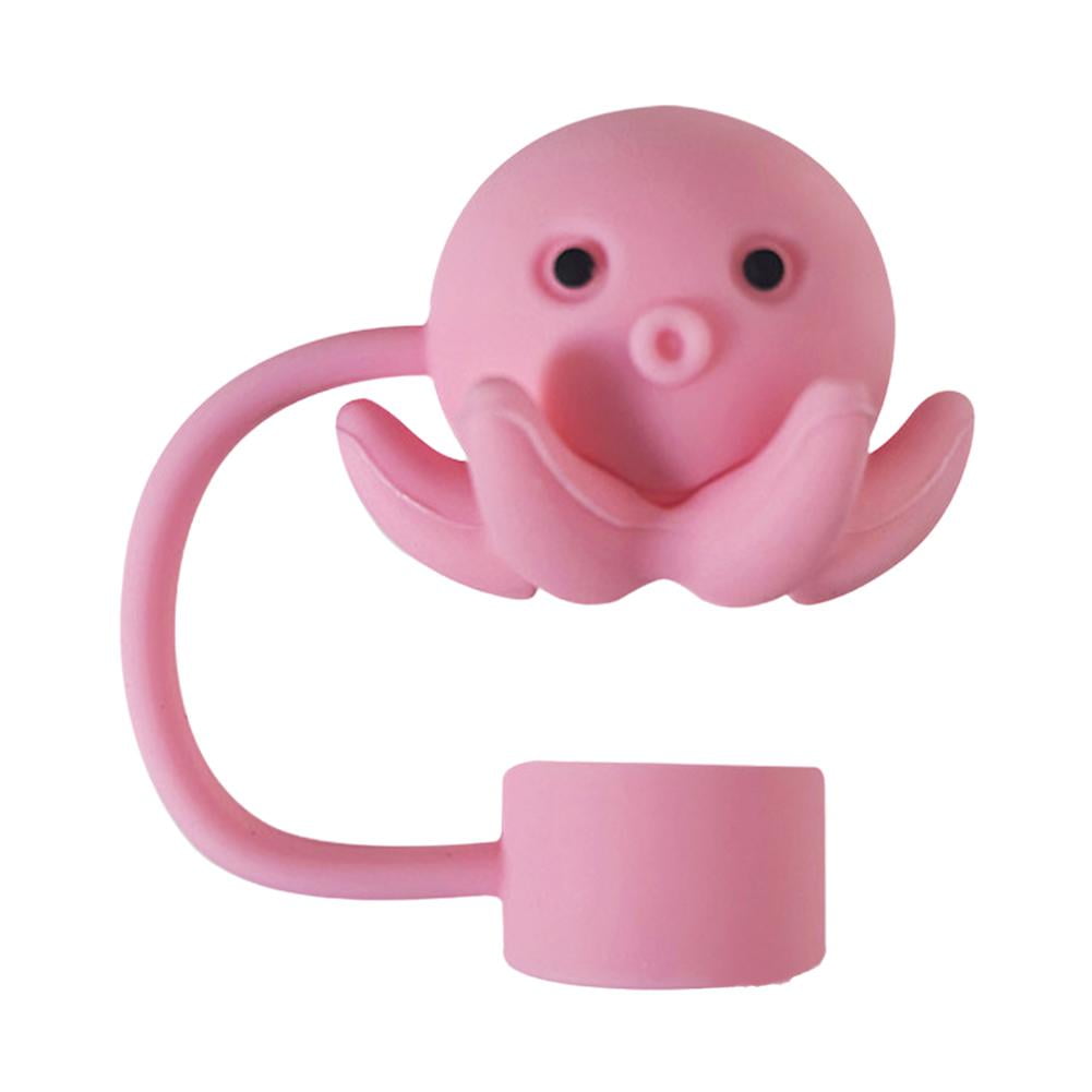 Cartoon marine animal silicone straw plug protective cover * dust cover ...