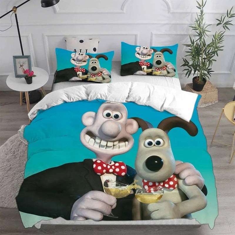 Cartoon movie Wallace and Gromit dog Poster Cover Sets, Wallace ...