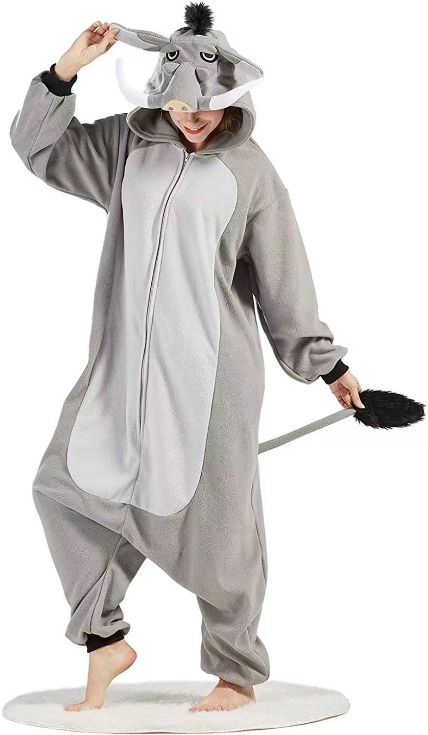 Cartoon one-piece pajamas animal performance clothes nightgown ...