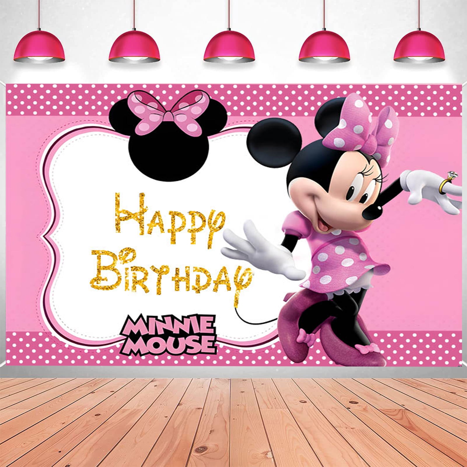 Cartoon playground mouse theme backdrop,Diamond ring Minnie Birthday ...