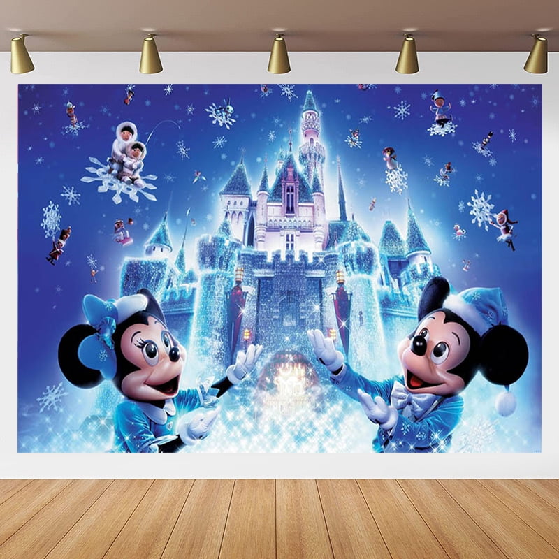 Cartoon playground mouse theme backdrop,Dream castle Birthday party ...