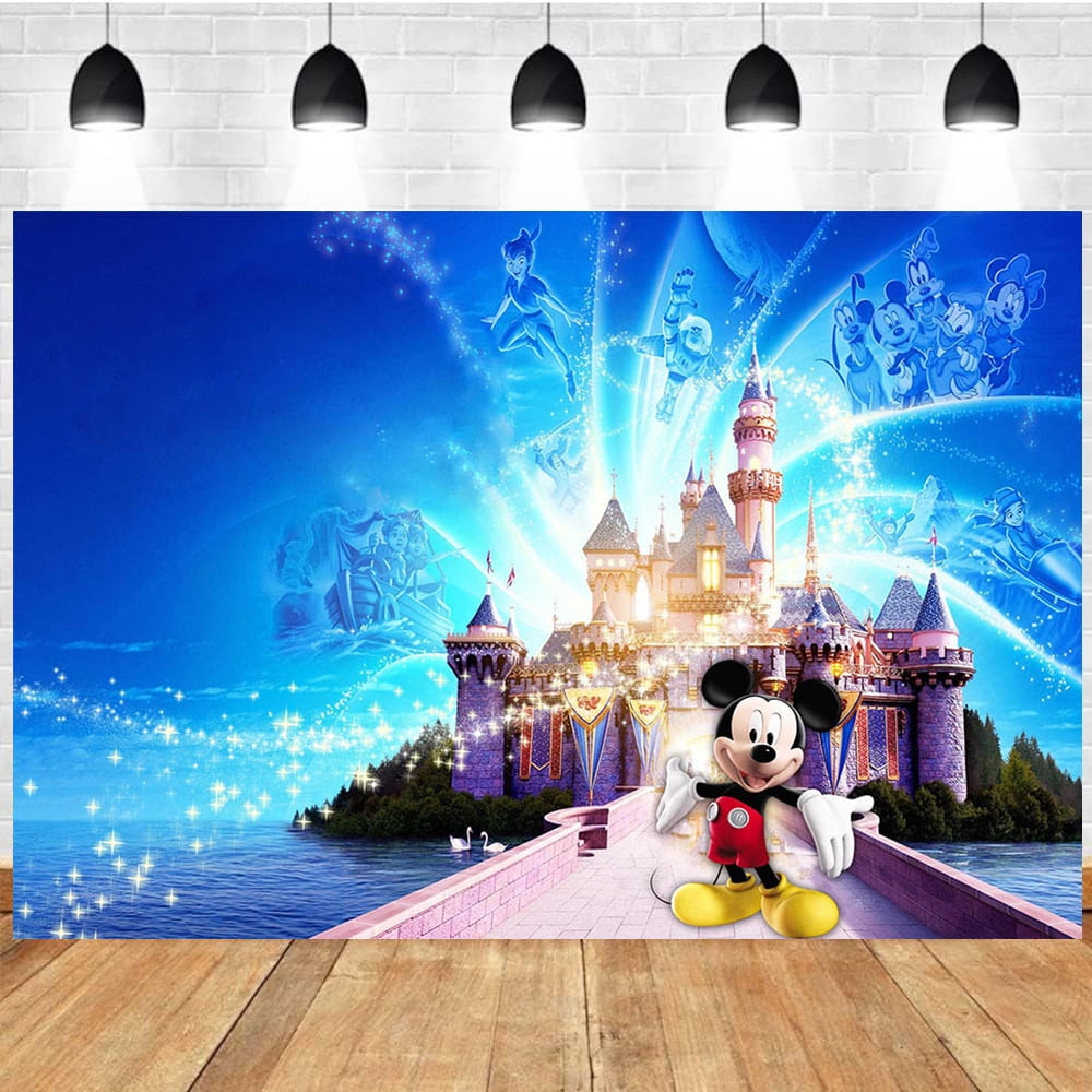 Cartoon playground mouse theme backdrop,Dream castle Birthday party ...