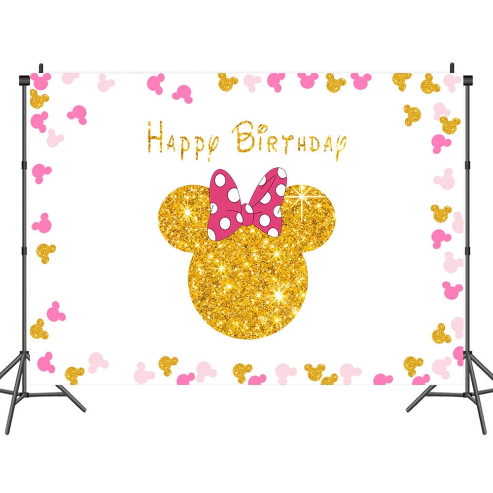 Cartoon playground mouse theme backdrop,Shiny mouse head Birthday party ...