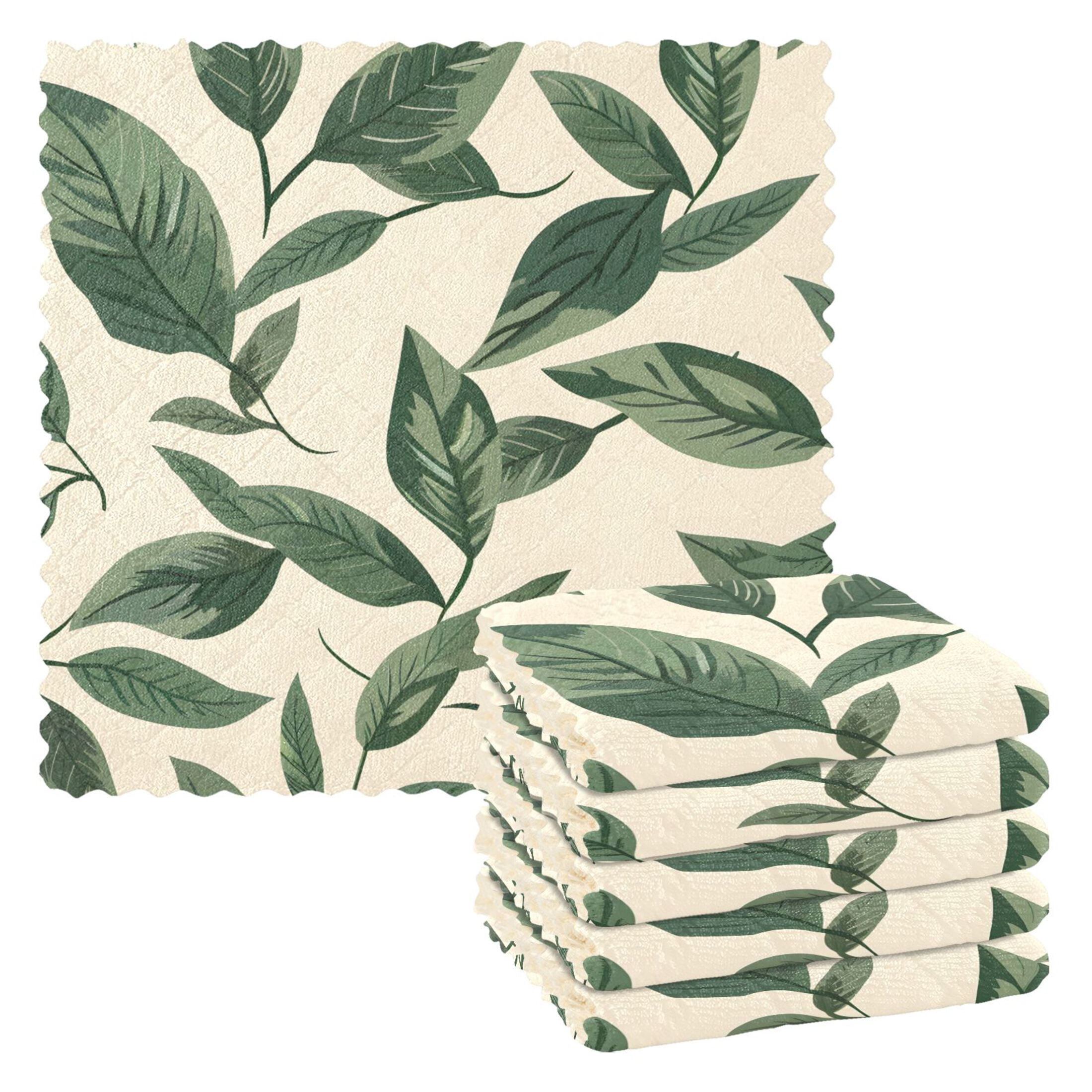 Cartoon-style Retro Pastoral Style Kitchen Cloth Dish Towels for Drying ...