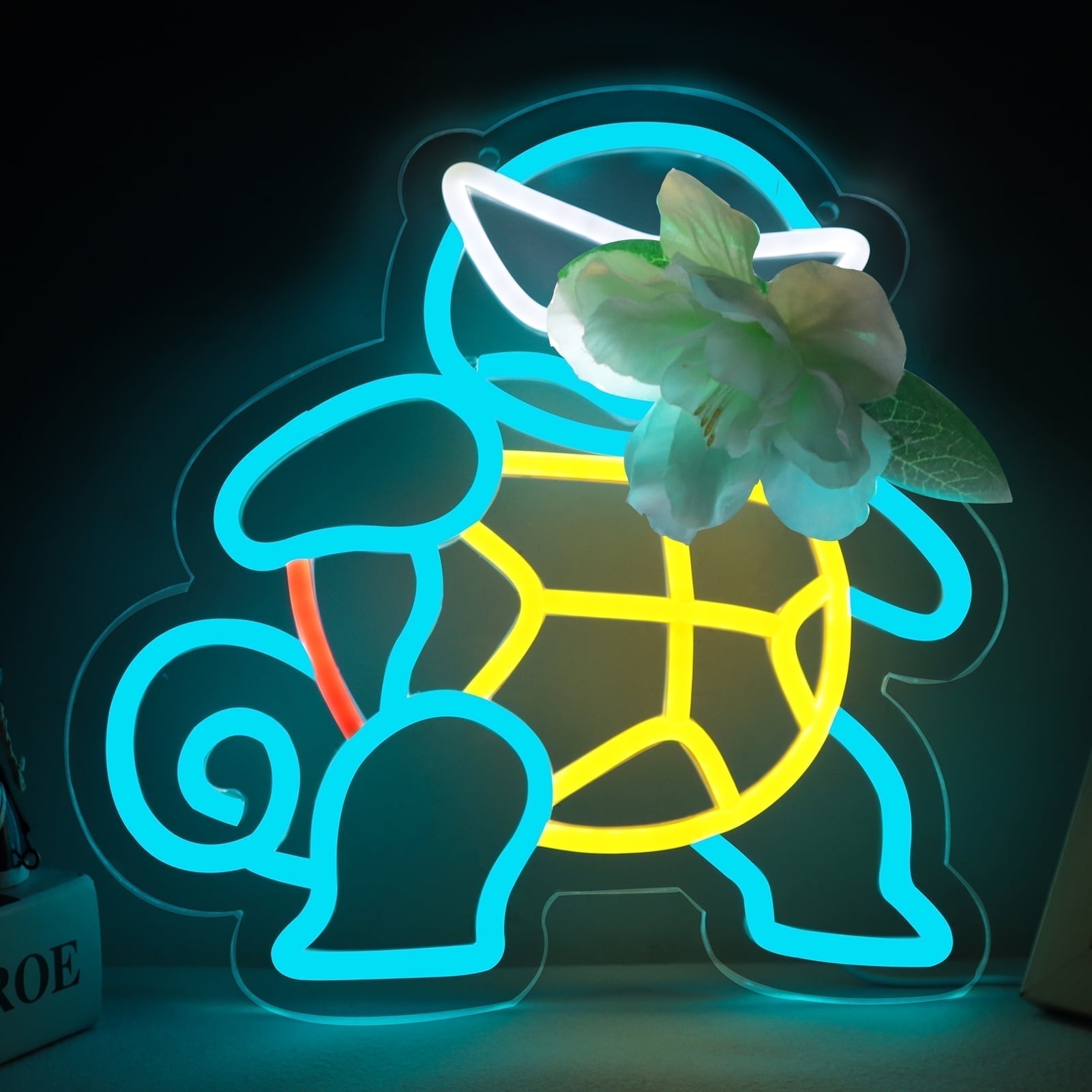JFLLamp Neon Light, Light Blue, 11.8x11.9 inches, USB Powered, Anime ...