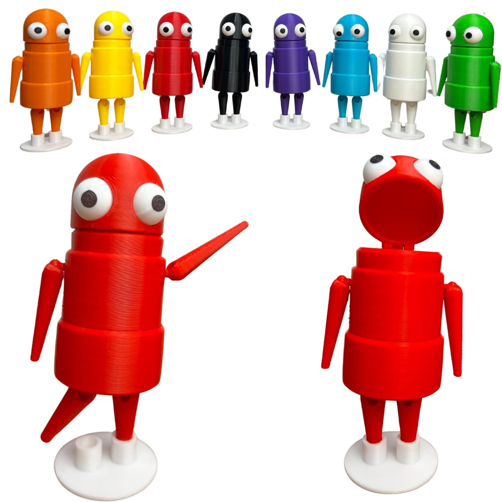 Cartoon - styled Robot Robot Figure Toy Cartoon Robot Plastic Toy with ...