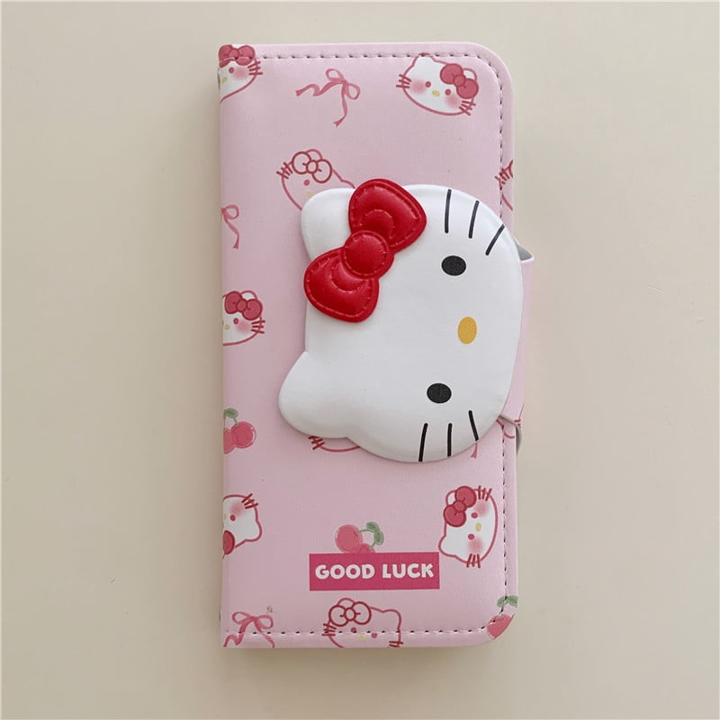 Cartoon three-dimensional KT Cat flip phone case for iPhone14/13 Apple ...