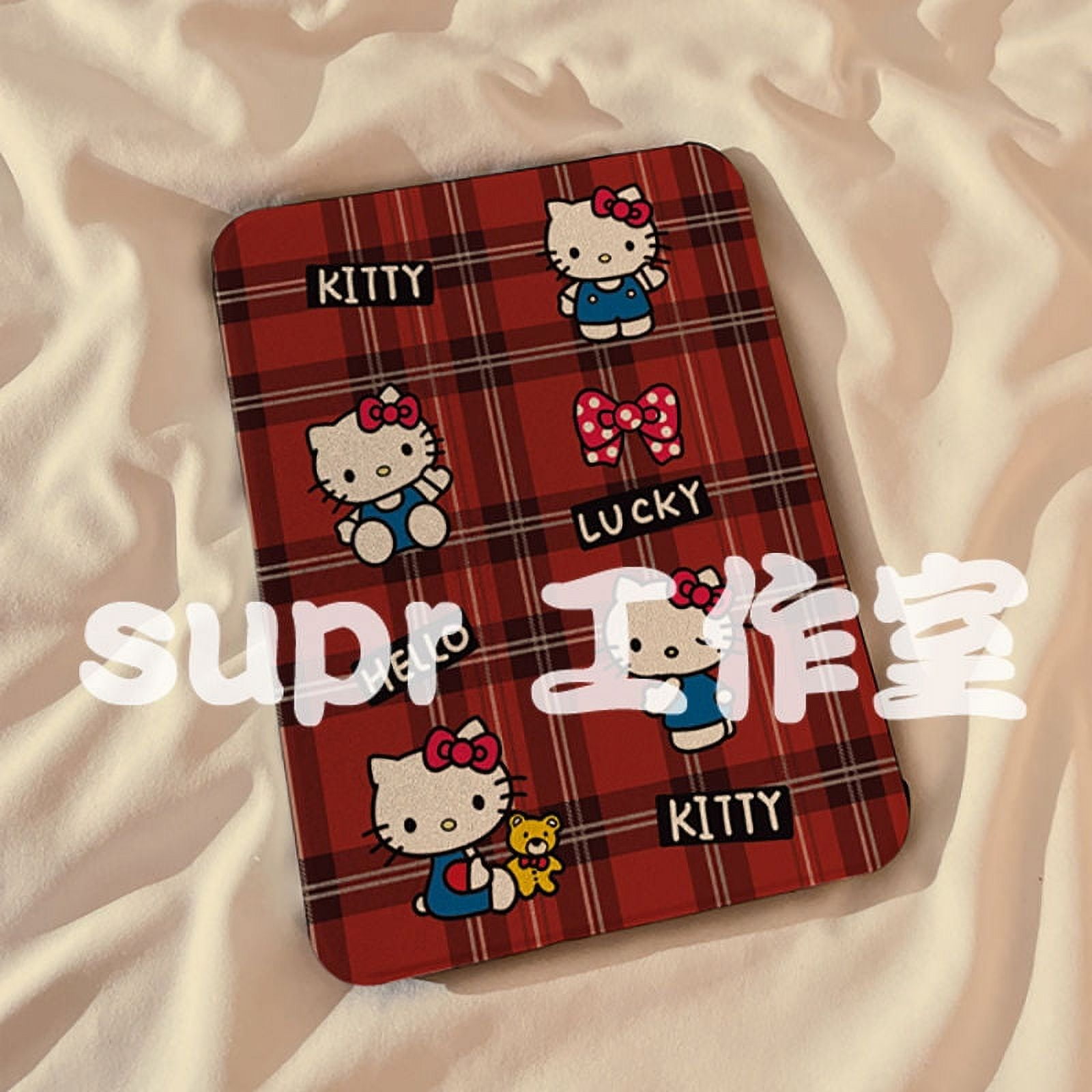 Cartoon wine red KT cat ipad10 generation 24 version tablet 360 ...