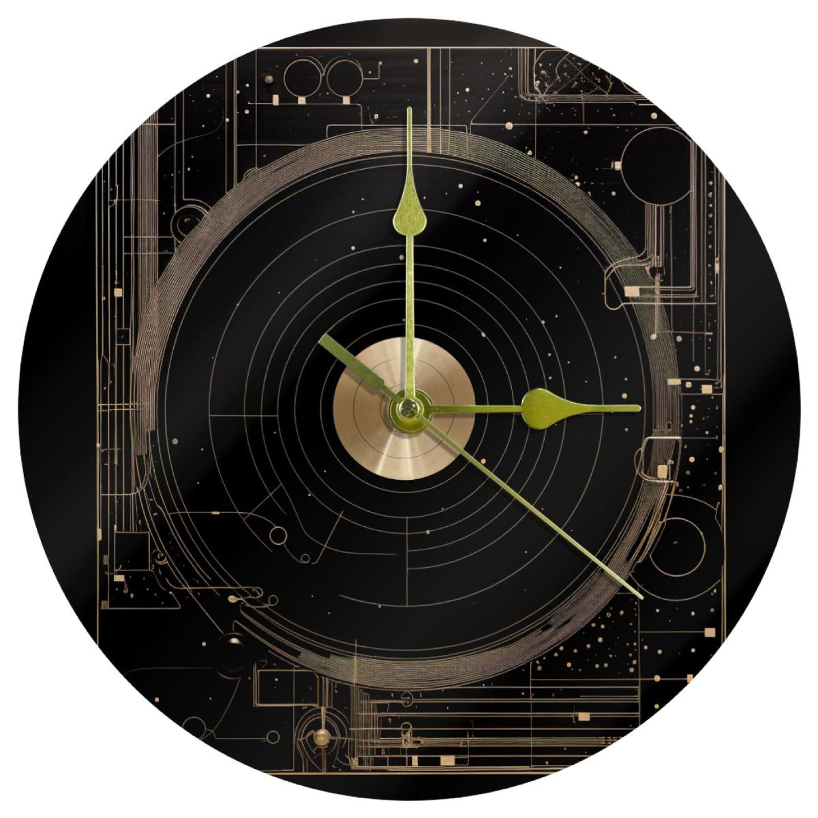 Cartoons 9.8 Inch Round Acrylic Wall Clock - Silent Non Ticking Battery ...