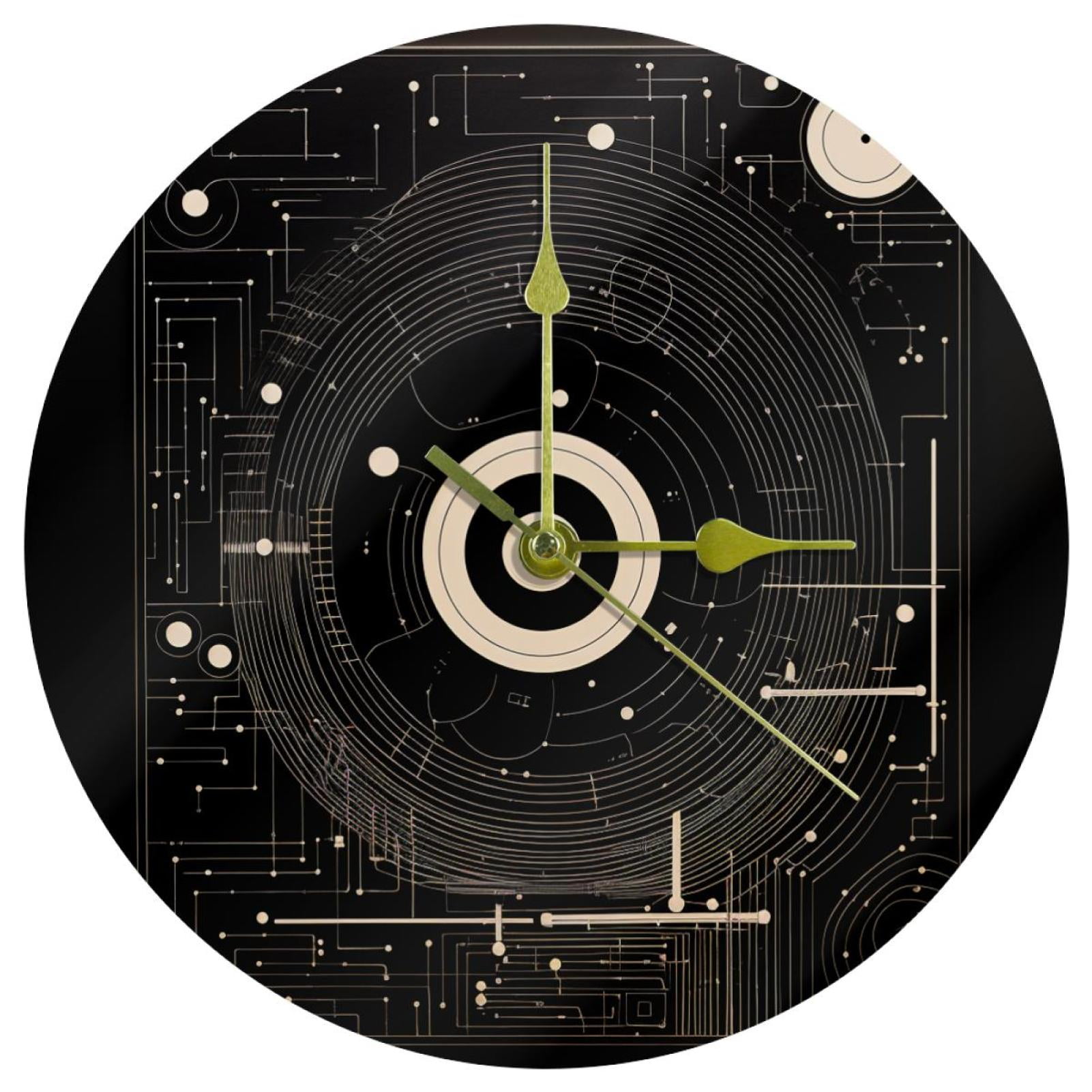 Cartoons 9.8 Inches Round Acrylic Wall Clock - Silent Non Ticking ...