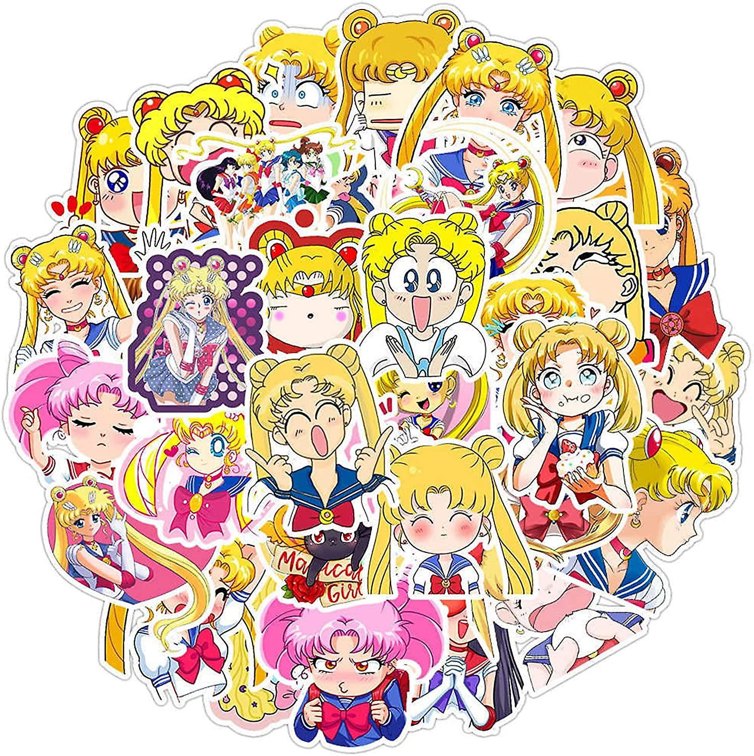 Cartoons Anime Sailo-r Moon Stickers Pack (50pcs) Pauplian Japanese ...