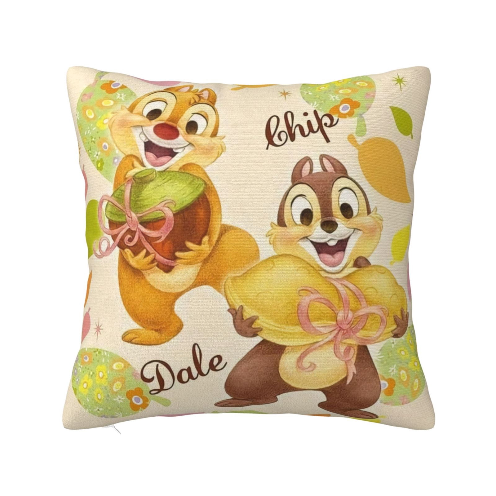 Cartoons Chip And Dale Dale Pillow Covers 22x22 Inch,Soft Throw Pillow ...