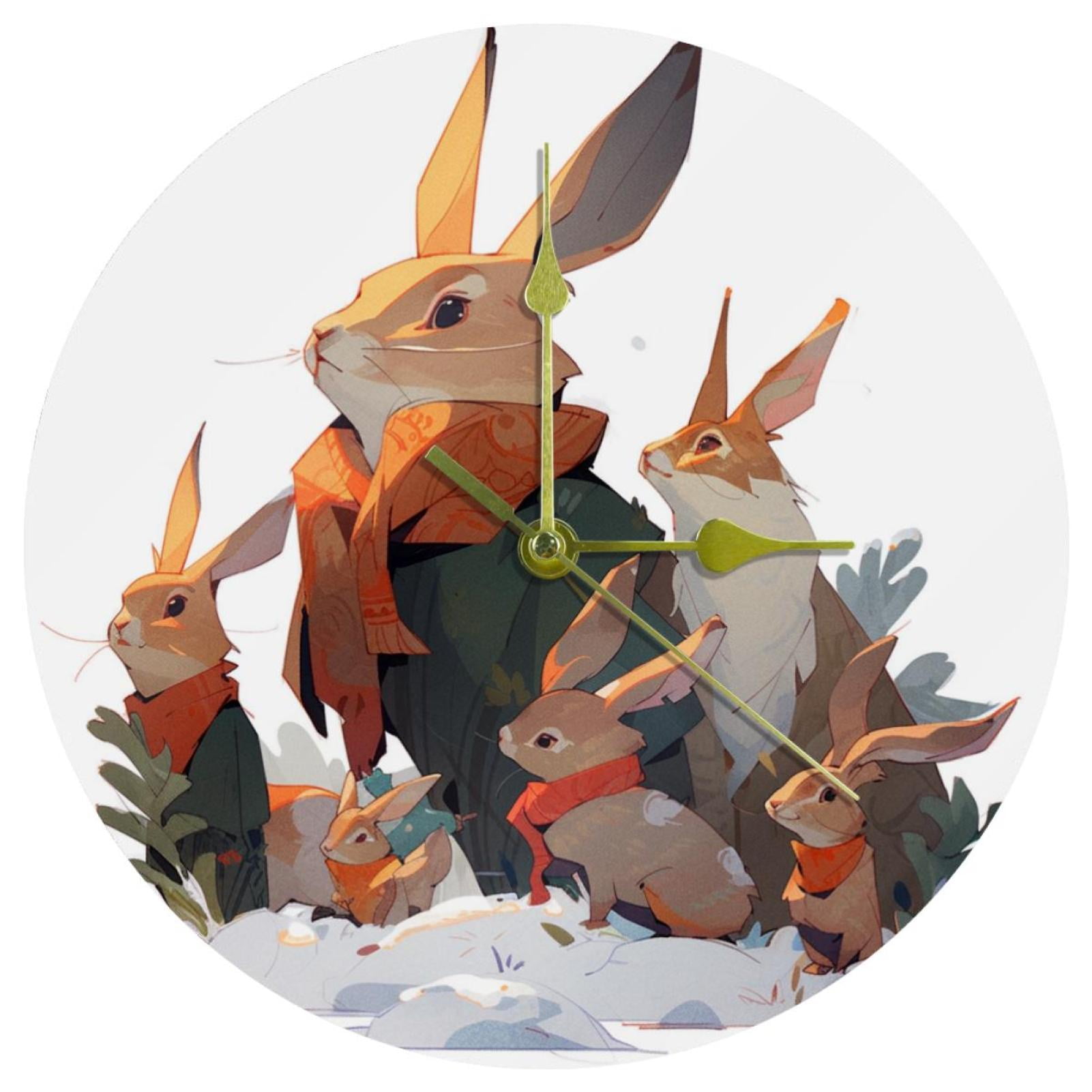 Cartoons Circular Acrylic Wall Clock - Sleek & Modern Timepiece for ...