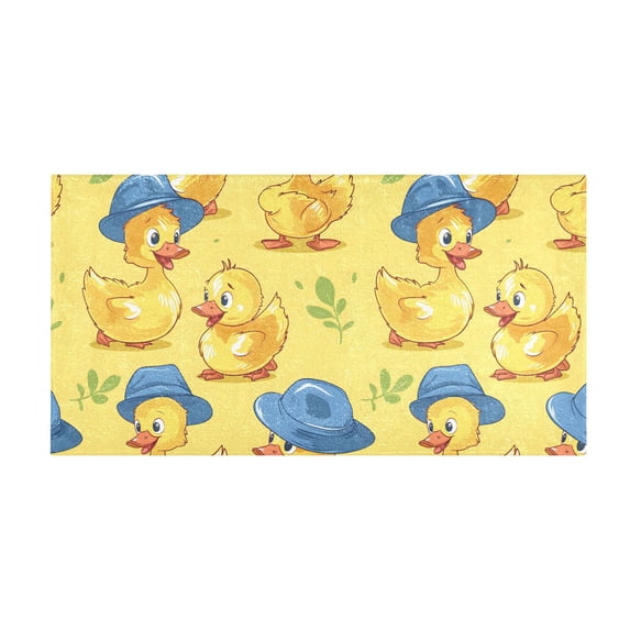 Cartoons Cute Ducks Bath Mat 39x20 Inch Soft Absorbent Non-Slip Plush ...